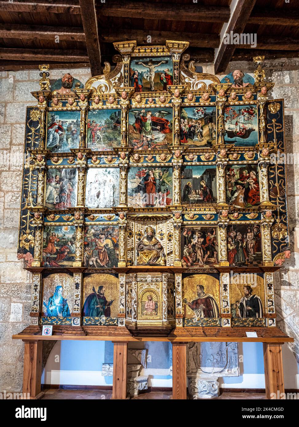 Interior of Iglesia De San Esteban, Church of St. Stephan in Burgos ...