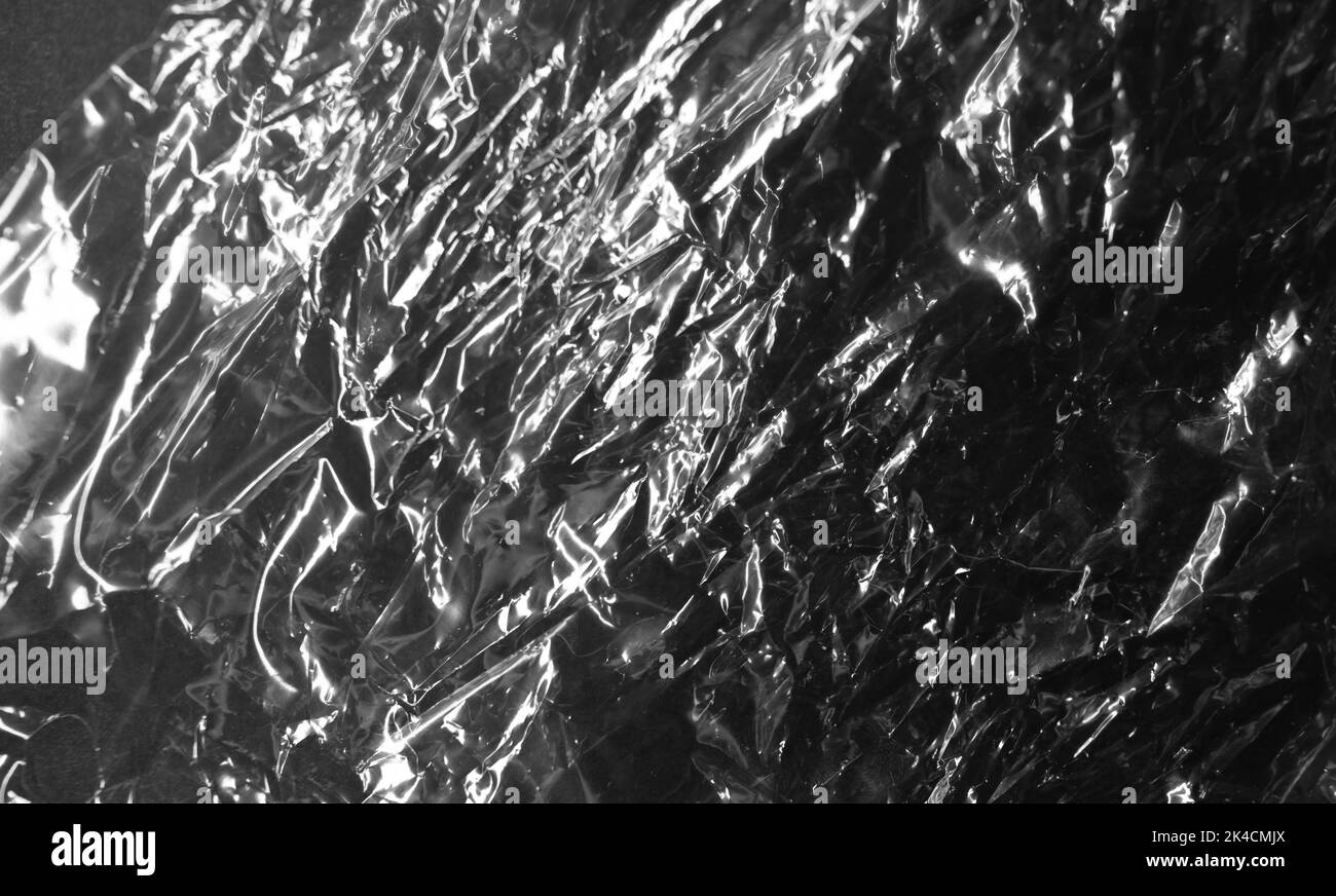 Abstracted shapes of reflecting light and shadow on creases and folds ...