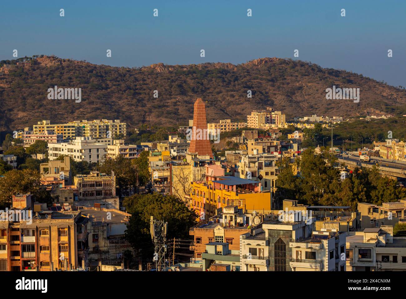 An aerial view of residential buildings in Rajasthan, India Stock Photo ...