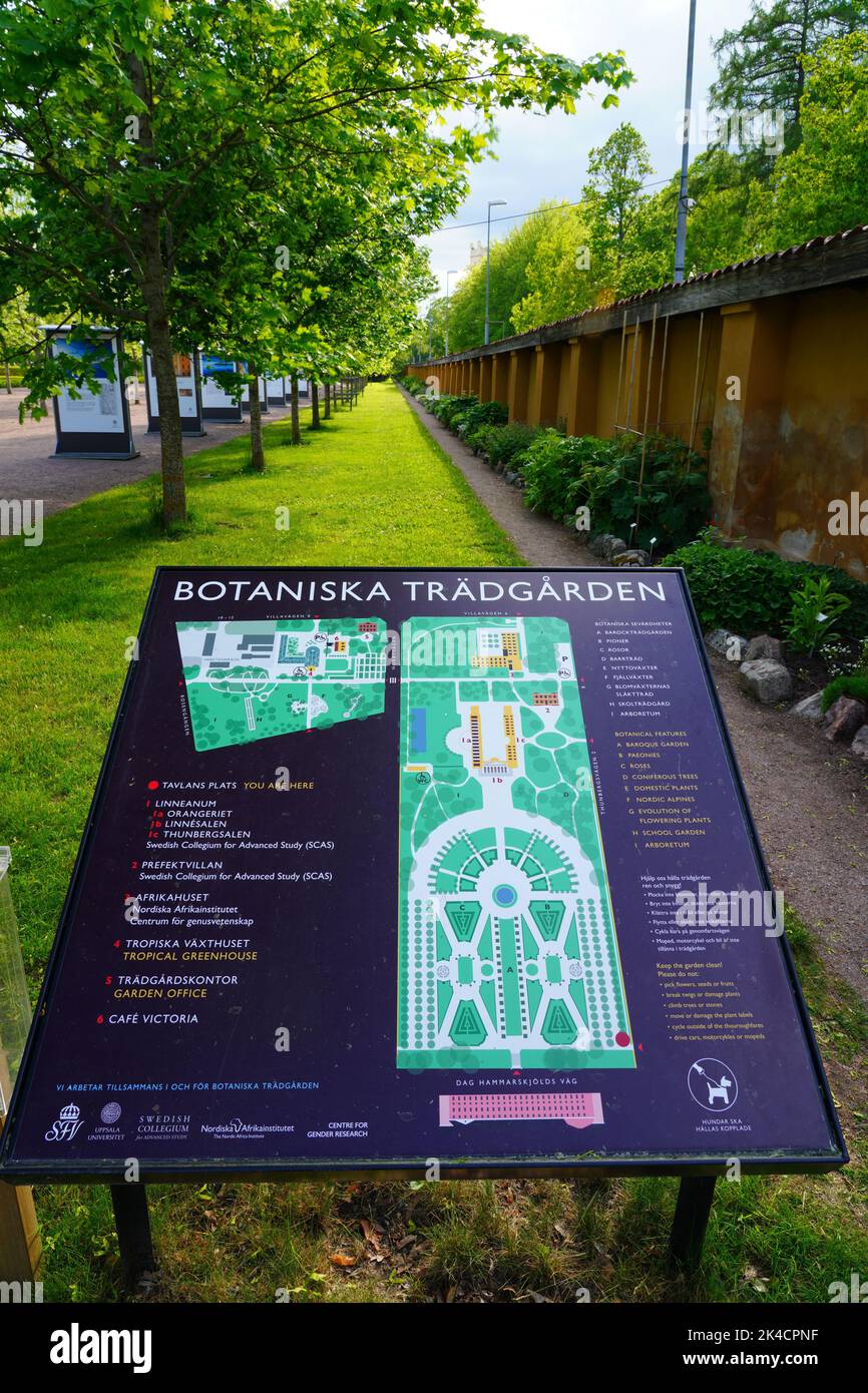 UPPSALA, SWEDEN -1 JUN 2022- View of the University of Uppsala ...