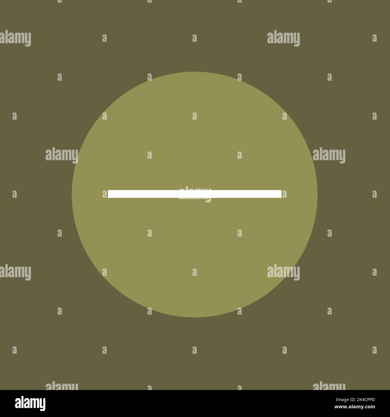 A white minus icon design in the green circle and background Stock ...