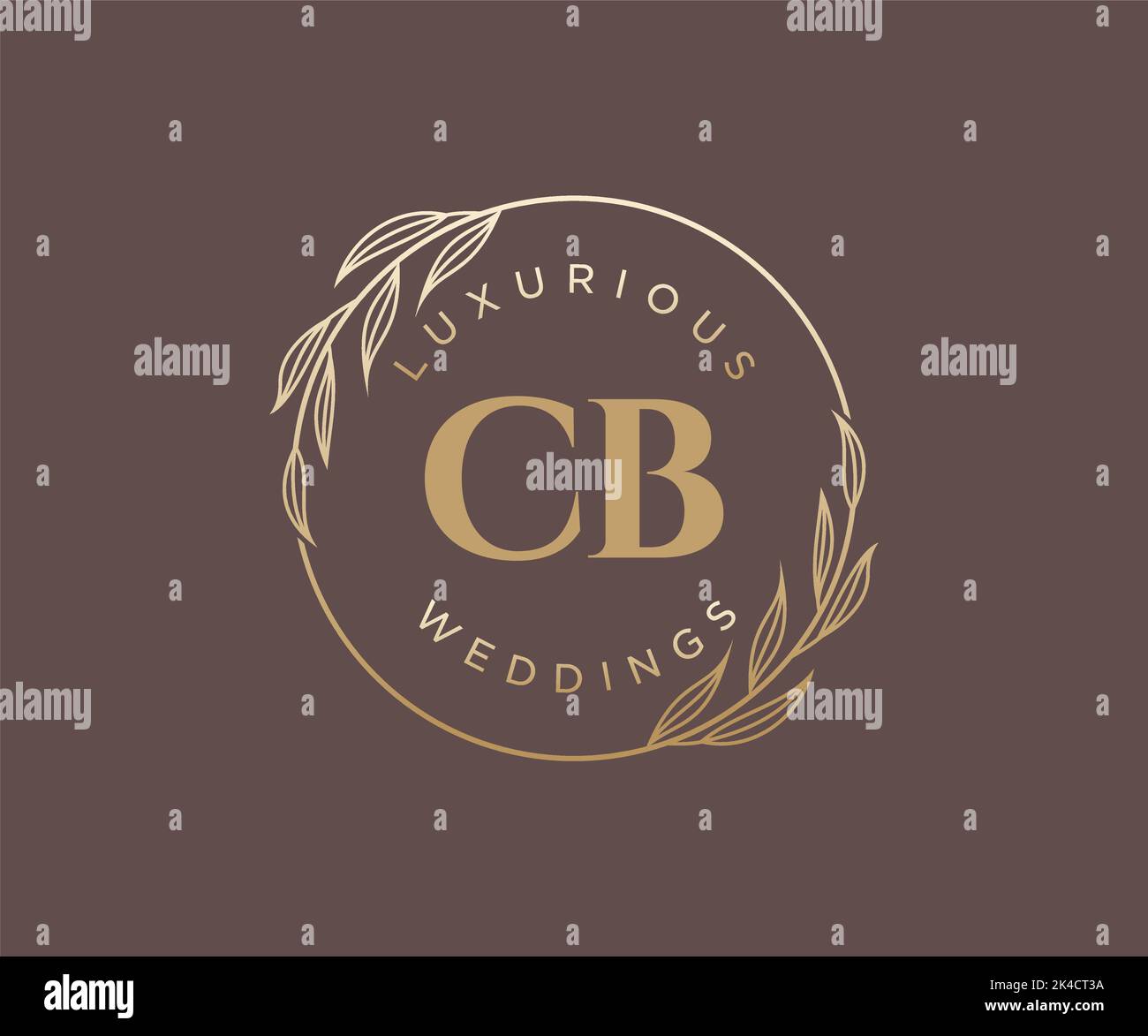 CB Initials letter Wedding monogram logos template, hand drawn modern ...