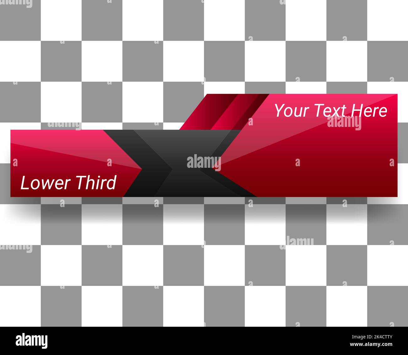lower third banner 3d design vector illustration Stock Vector Image ...