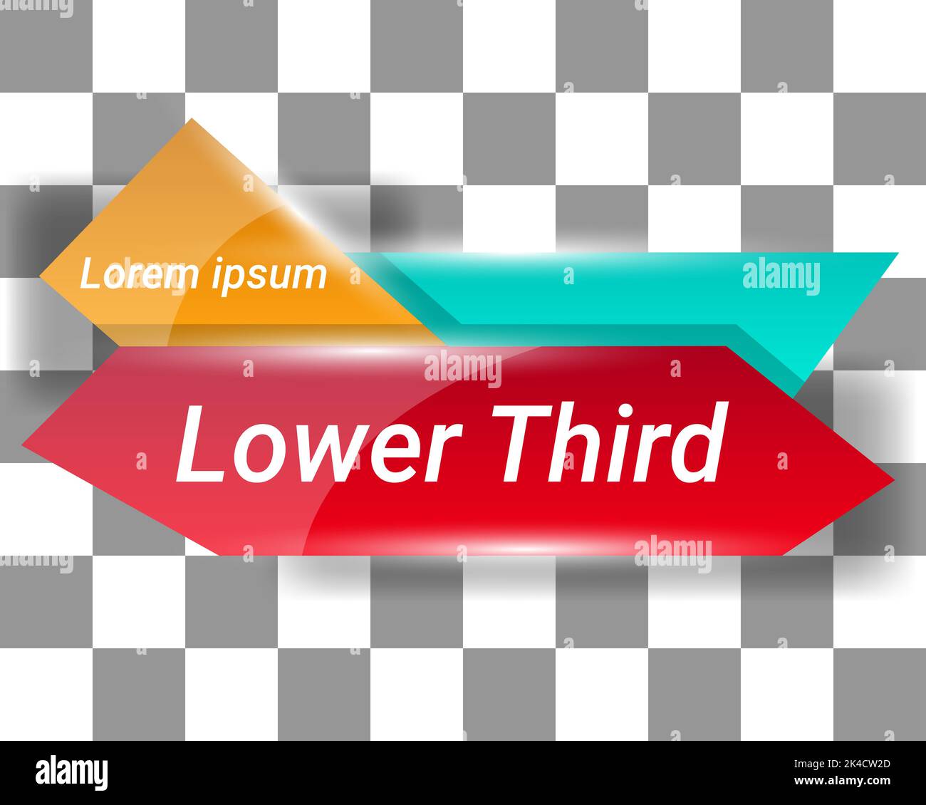 lower third banner 3d design vector illustration Stock Vector Image ...