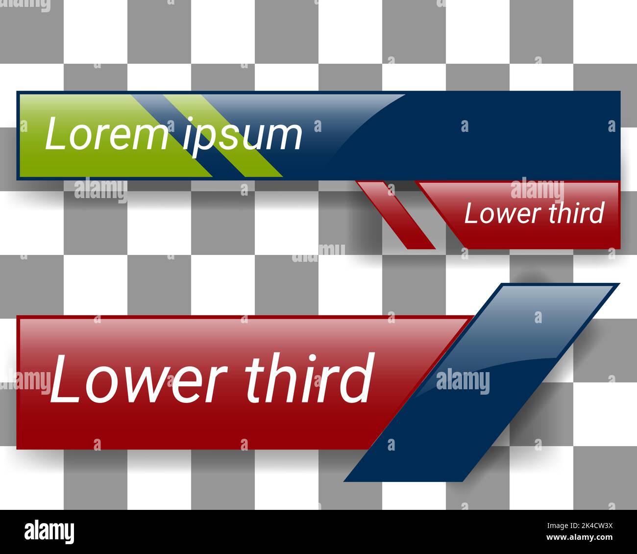 lower third banner 3d design vector illustration Stock Vector Image ...