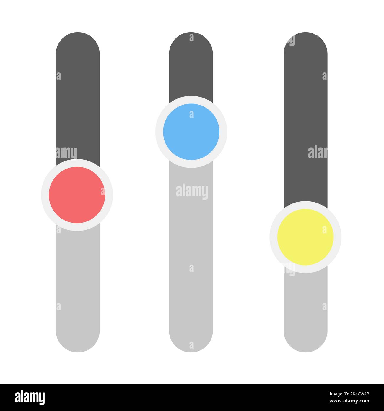 Colorful equalizer isolated on the white background Stock Vector Image ...