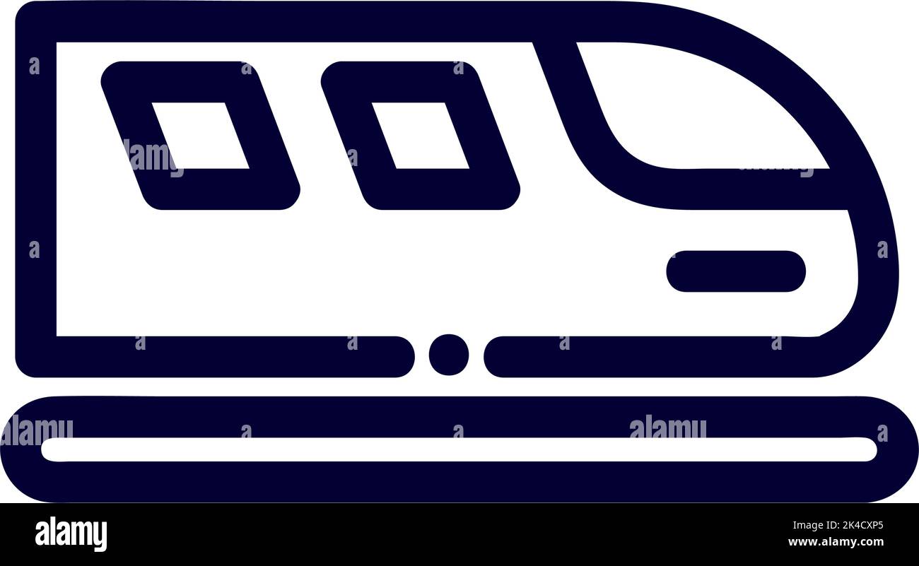 linear transport metro train Stock Vector Image & Art - Alamy