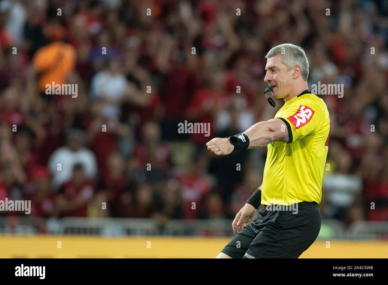 Rio, Brazil - October 01, 2022 - Anderson Daronco referee in match ...