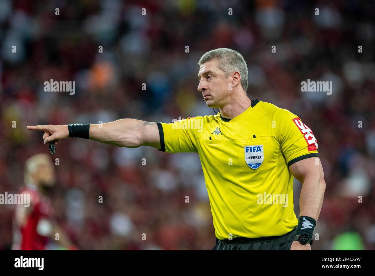 Rio, Brazil - October 01, 2022 - Anderson Daronco referee in match ...