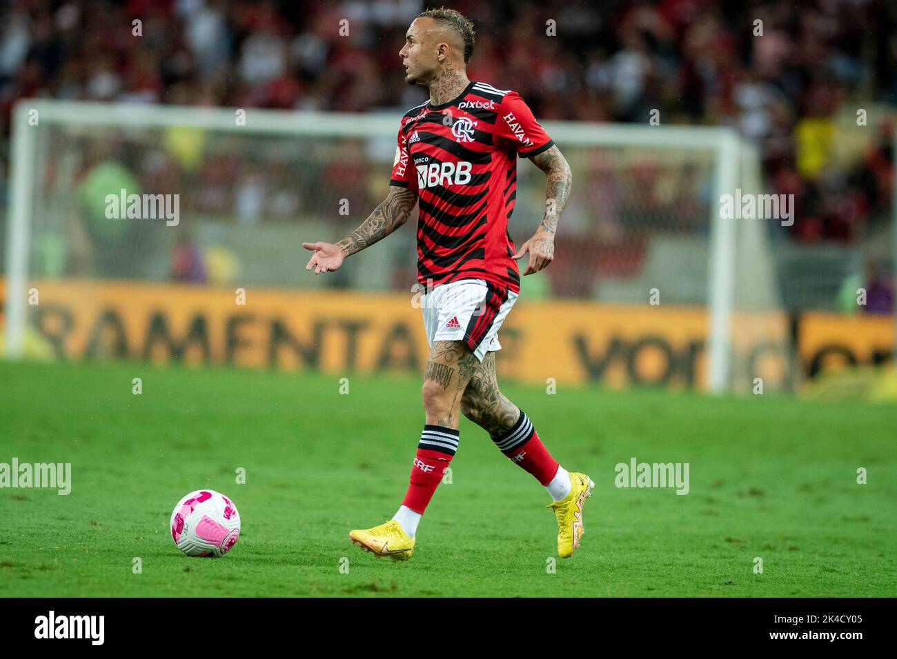 Rio, Brazil - October 01, 2022 - Everton player in match between ...