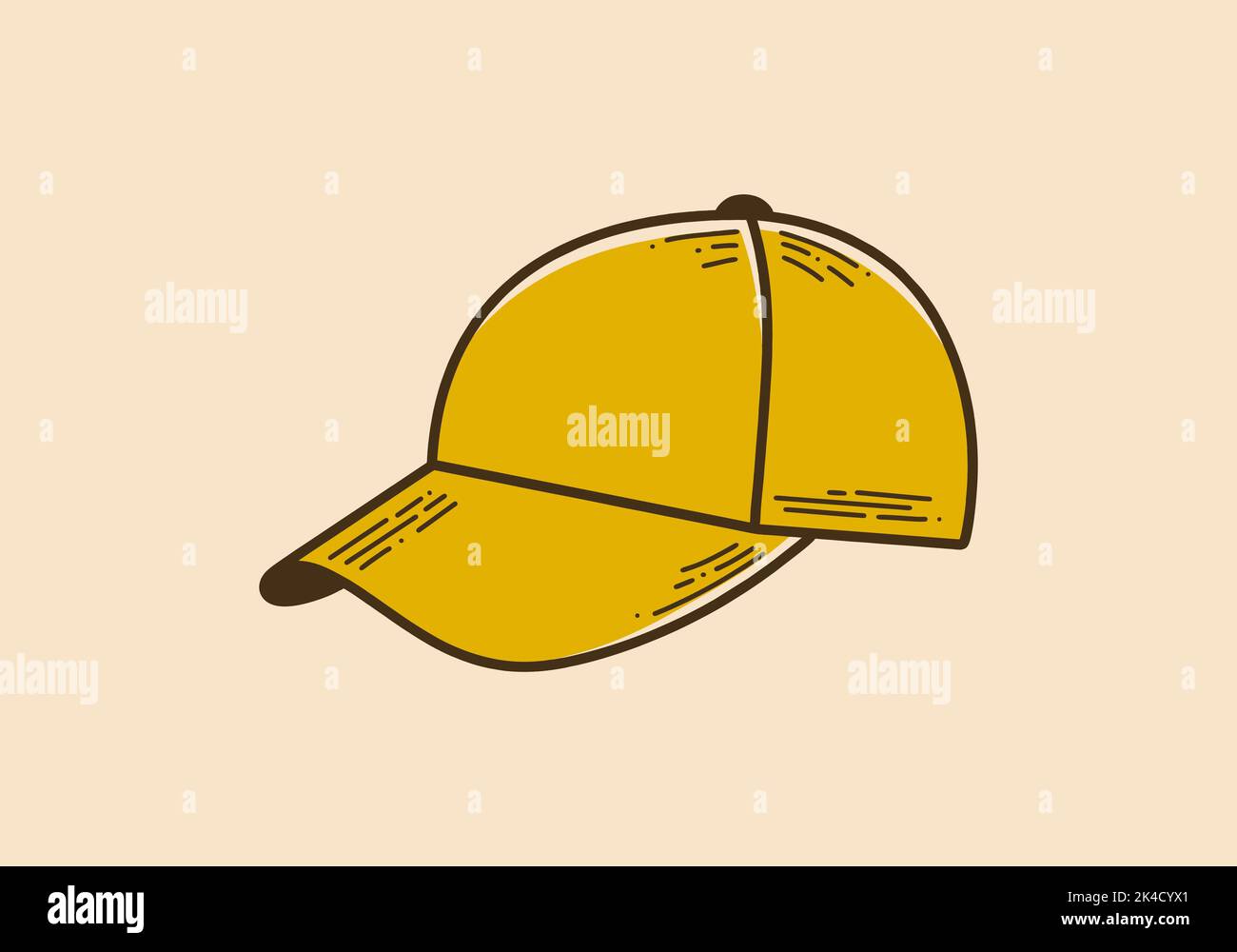 Simple vintage hat illustration design Stock Vector Image & Art - Alamy
