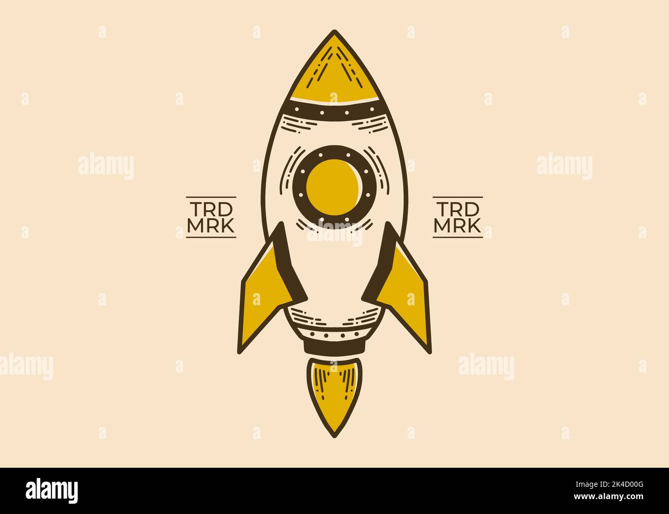 3d illustration cartoon rocket flying Stock Vector Images - Alamy