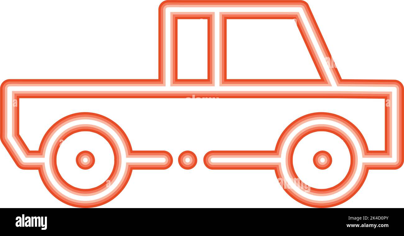 neon transport pickup truck Stock Vector Image & Art - Alamy