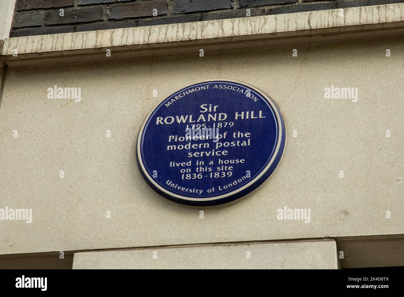 London, UK. 1st October, 2022. A blue plaque pays tribute to pioneer of ...