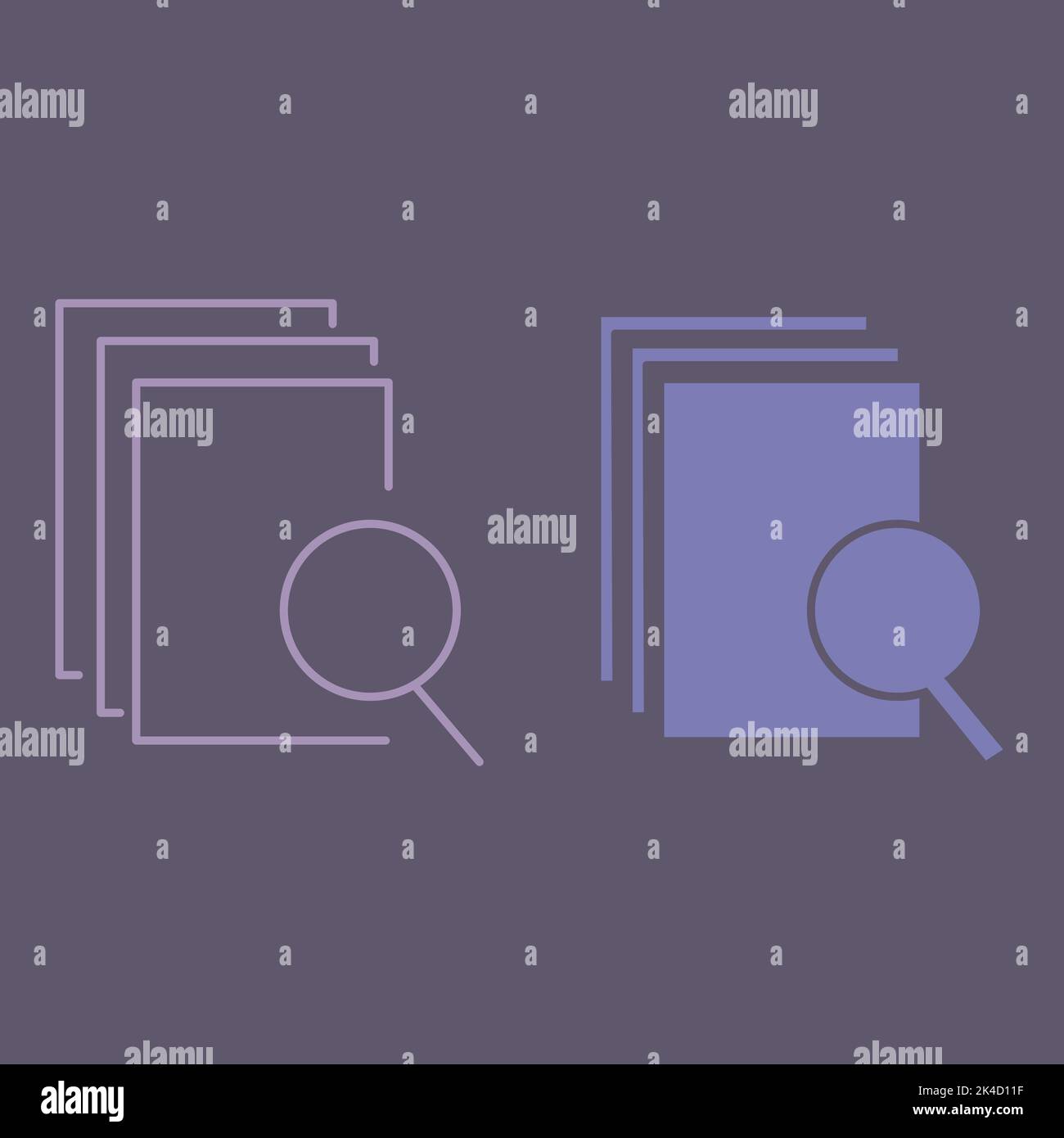 A design of data analytics verification with search icon on gray ...