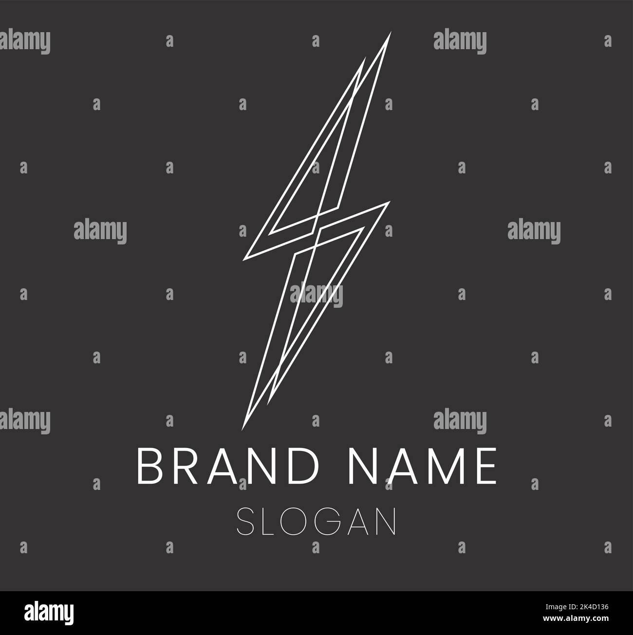 An illustration of a minimalistic monochrome logo Stock Vector Image ...
