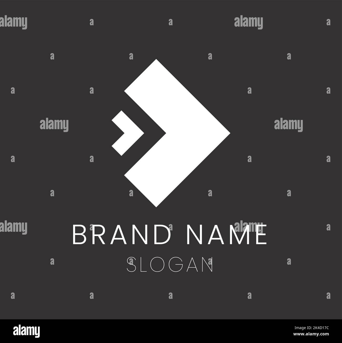 An illustration of a minimalistic monochrome logo Stock Vector Image ...
