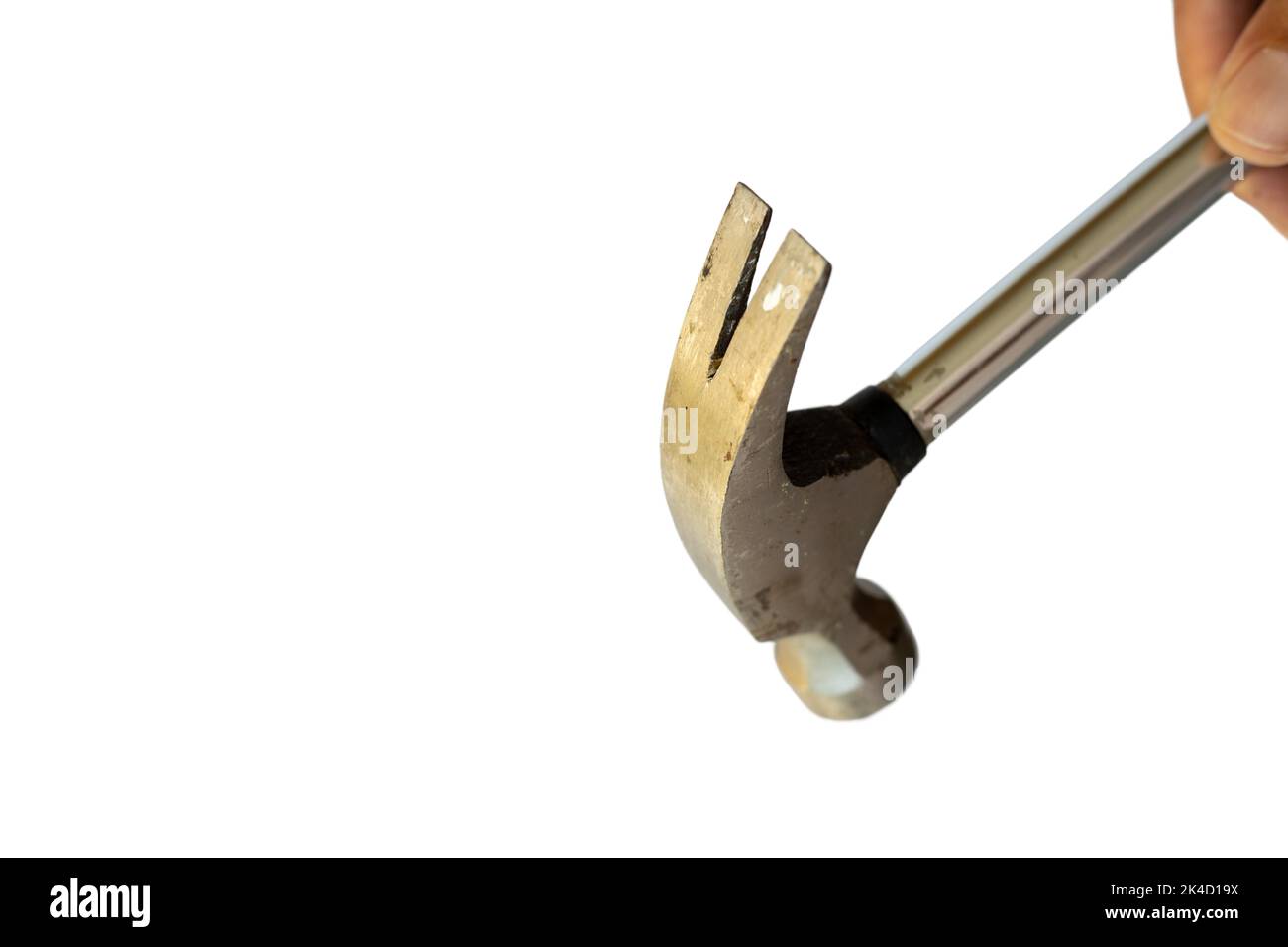 Stainless steel hammer head closeup view Stock Photo - Alamy