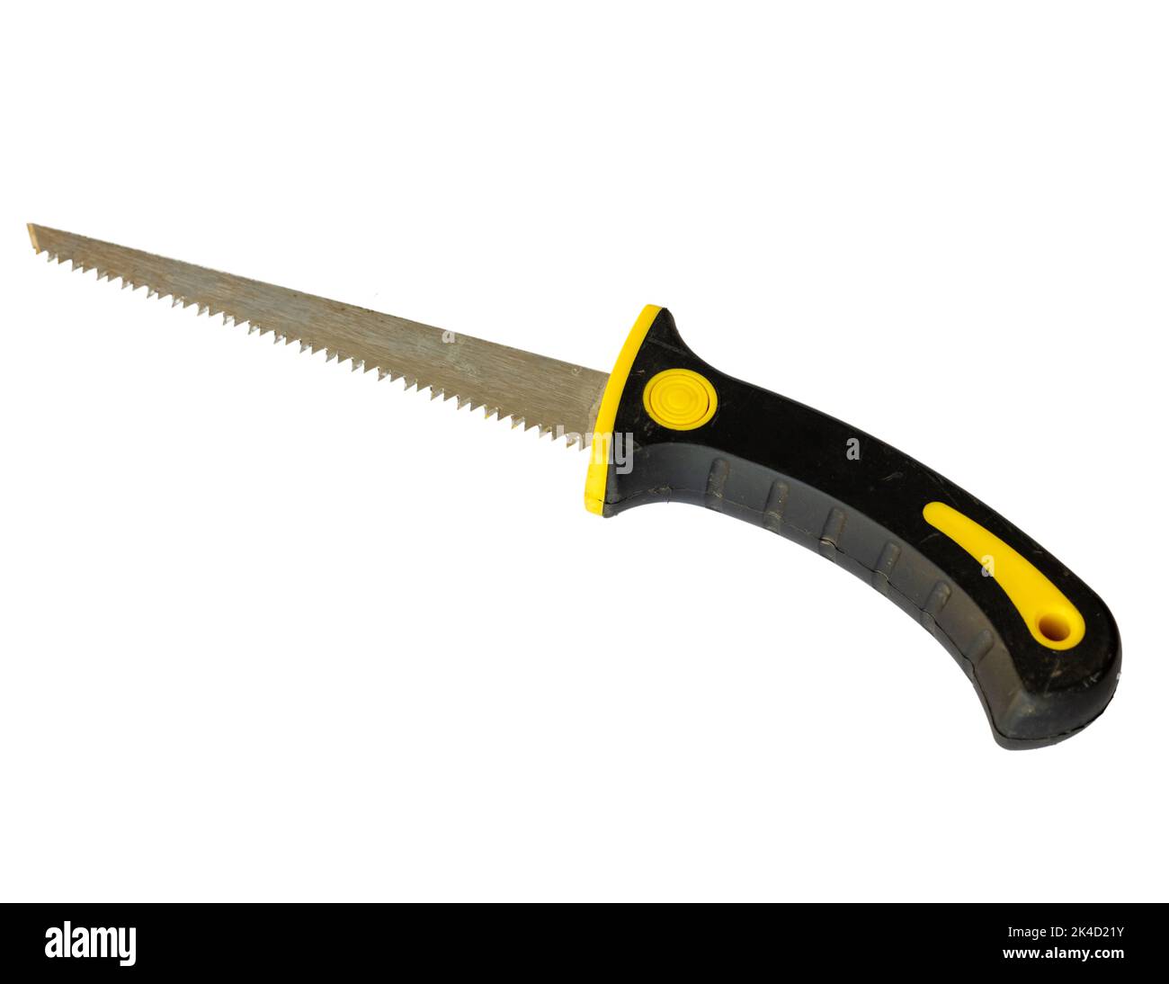 Small gardening saw on white isolated background Stock Photo - Alamy