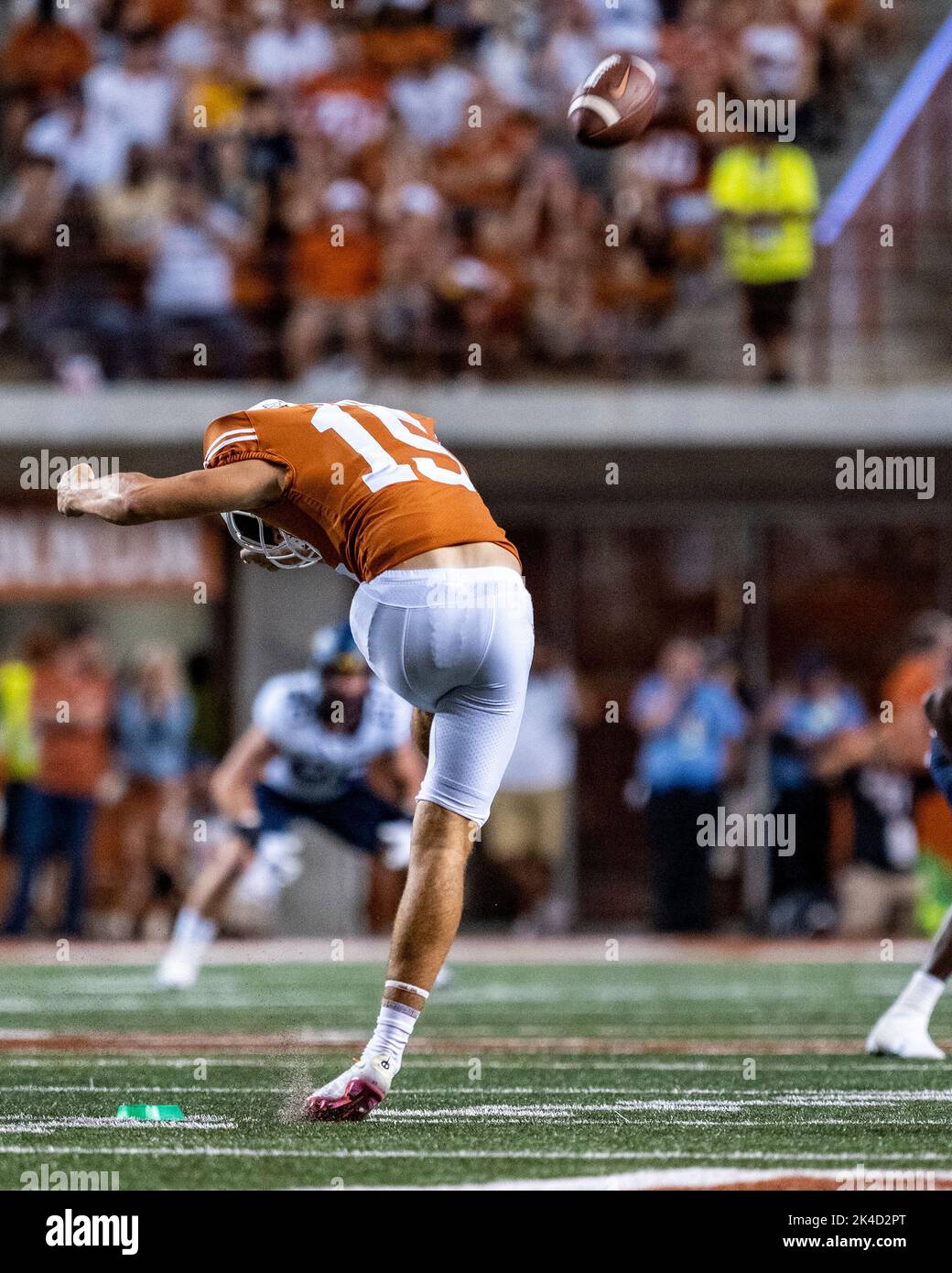 October 1, 2022. Will Stone #15 of the Texas Longhorns in action vs the ...