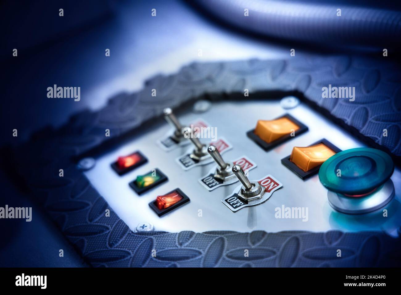 A closeup of a space shuttle for kids control panel Stock Photo - Alamy
