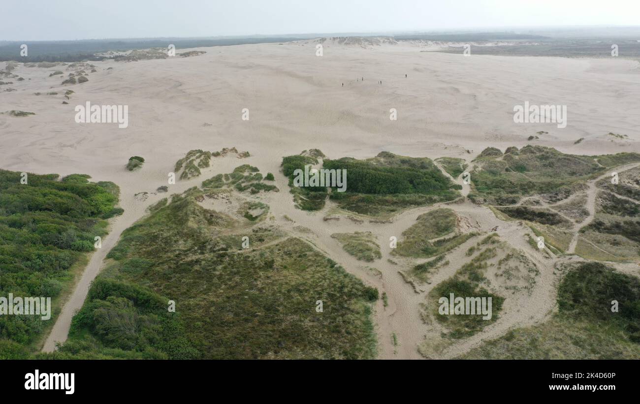 Aerial sand dunes covered hi-res stock photography and images - Alamy