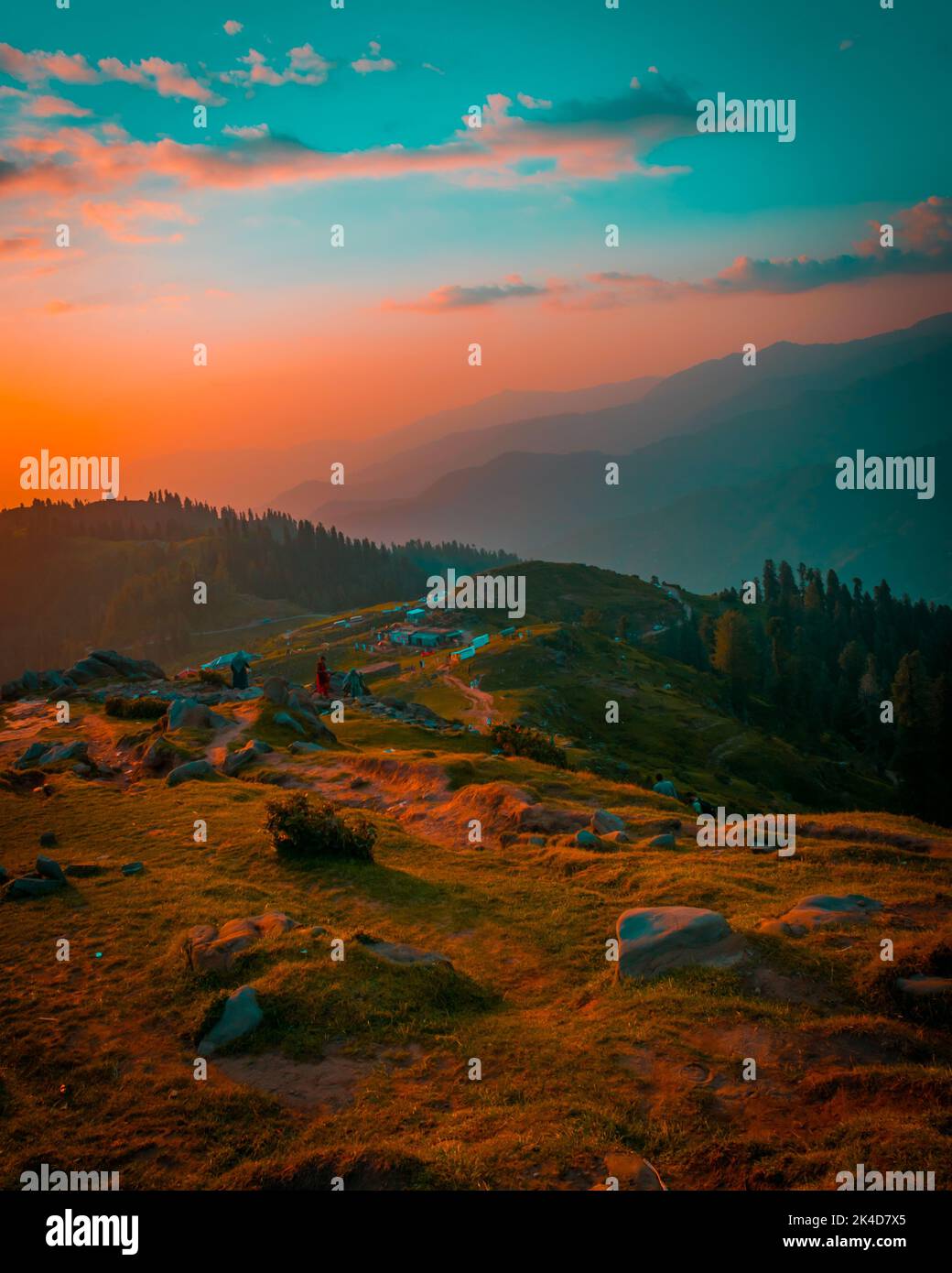 Watching the sunset on top of Toli Peer, a hilltop in Azad Kashmir ...