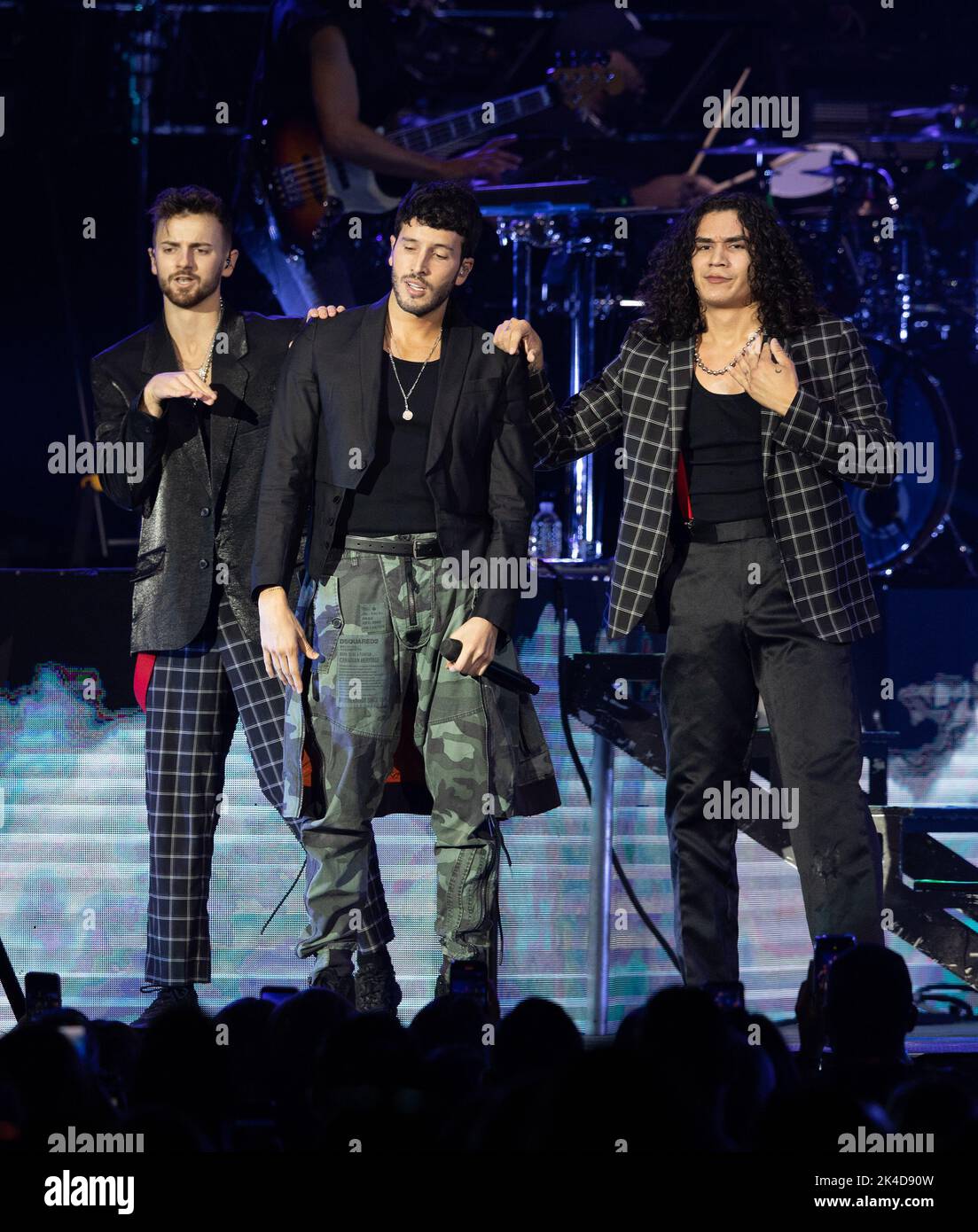MIAMI, FL-OCT 1: Sebastian Yatra performs on stage during “DHARMA” Tour ...