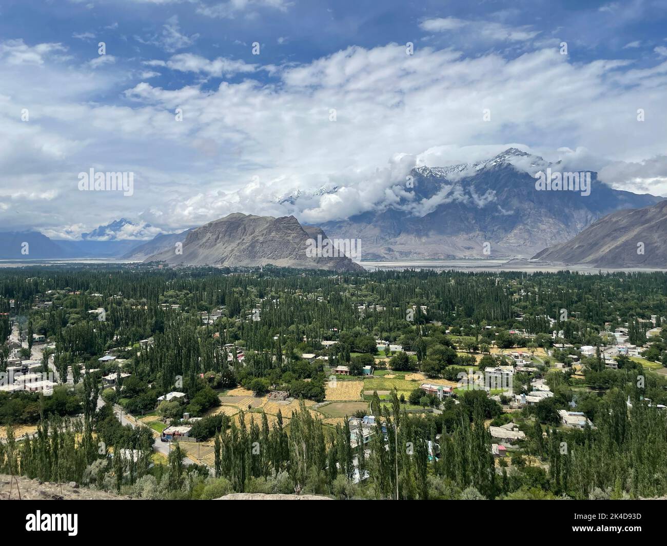 An aerial view of a valley Stock Photo - Alamy
