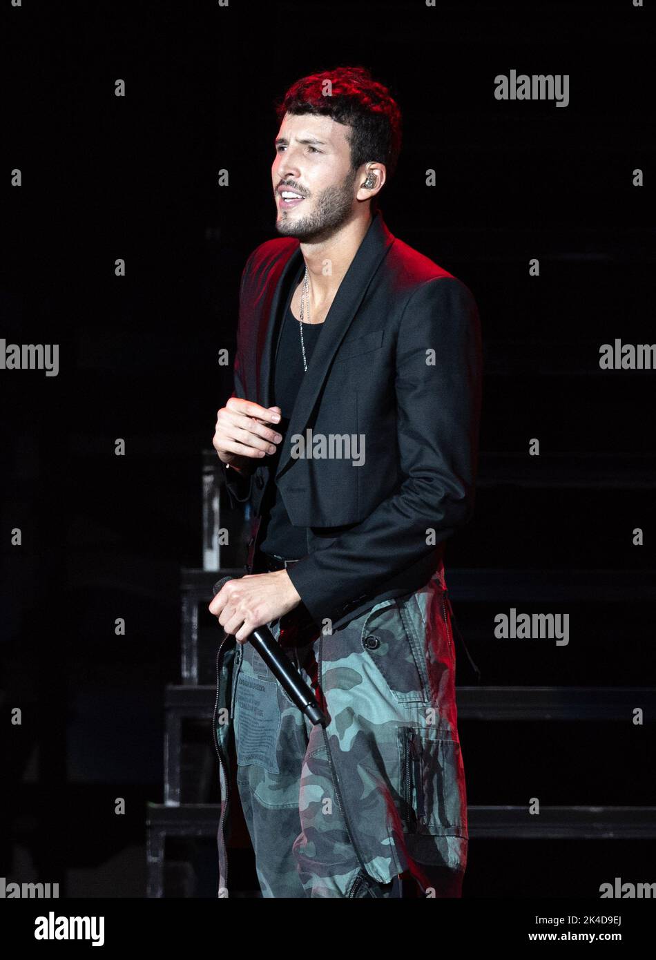 MIAMI, FL-OCT 1: Sebastian Yatra performs on stage during “DHARMA” Tour ...