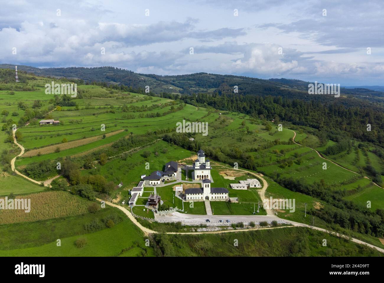 Romanian monastery aerial hi-res stock photography and images - Alamy