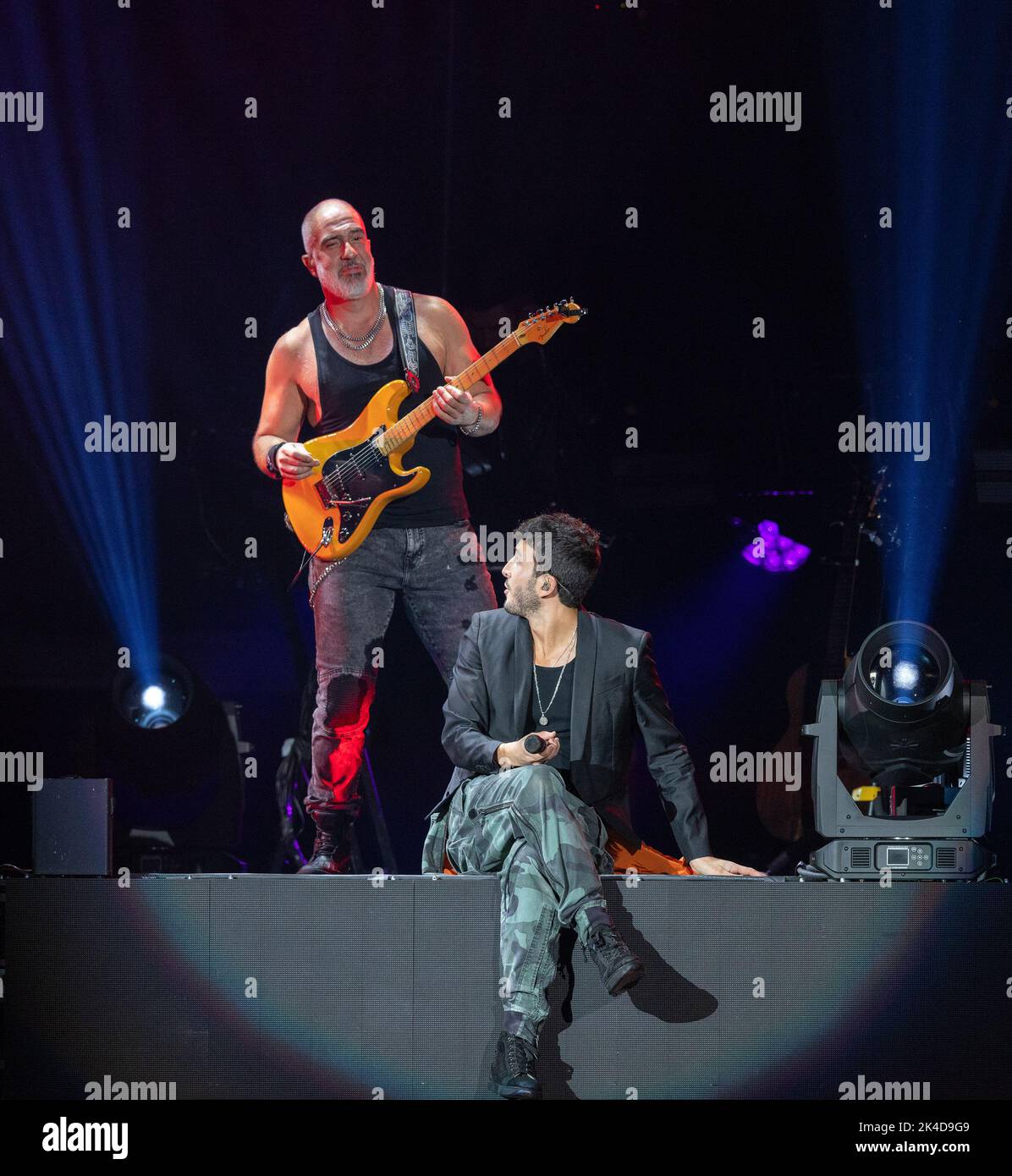 MIAMI, FL-OCT 1: Sebastian Yatra performs on stage during “DHARMA” Tour ...