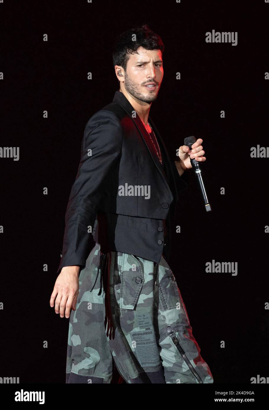 MIAMI, FL-OCT 1: Sebastian Yatra performs on stage during “DHARMA” Tour ...