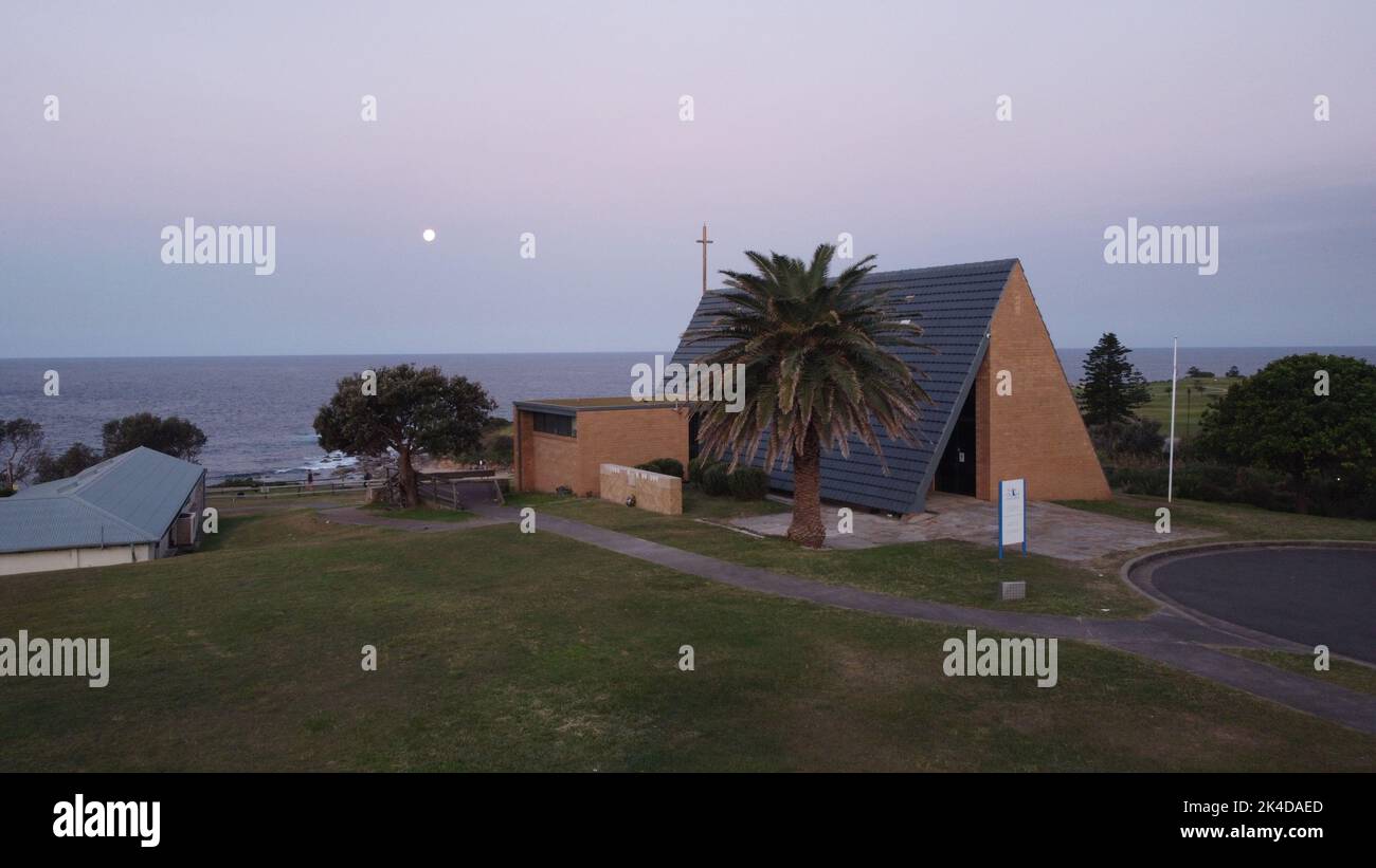 the coast Chapel Nurses War Memorial at Little Bay Stock Photo - Alamy