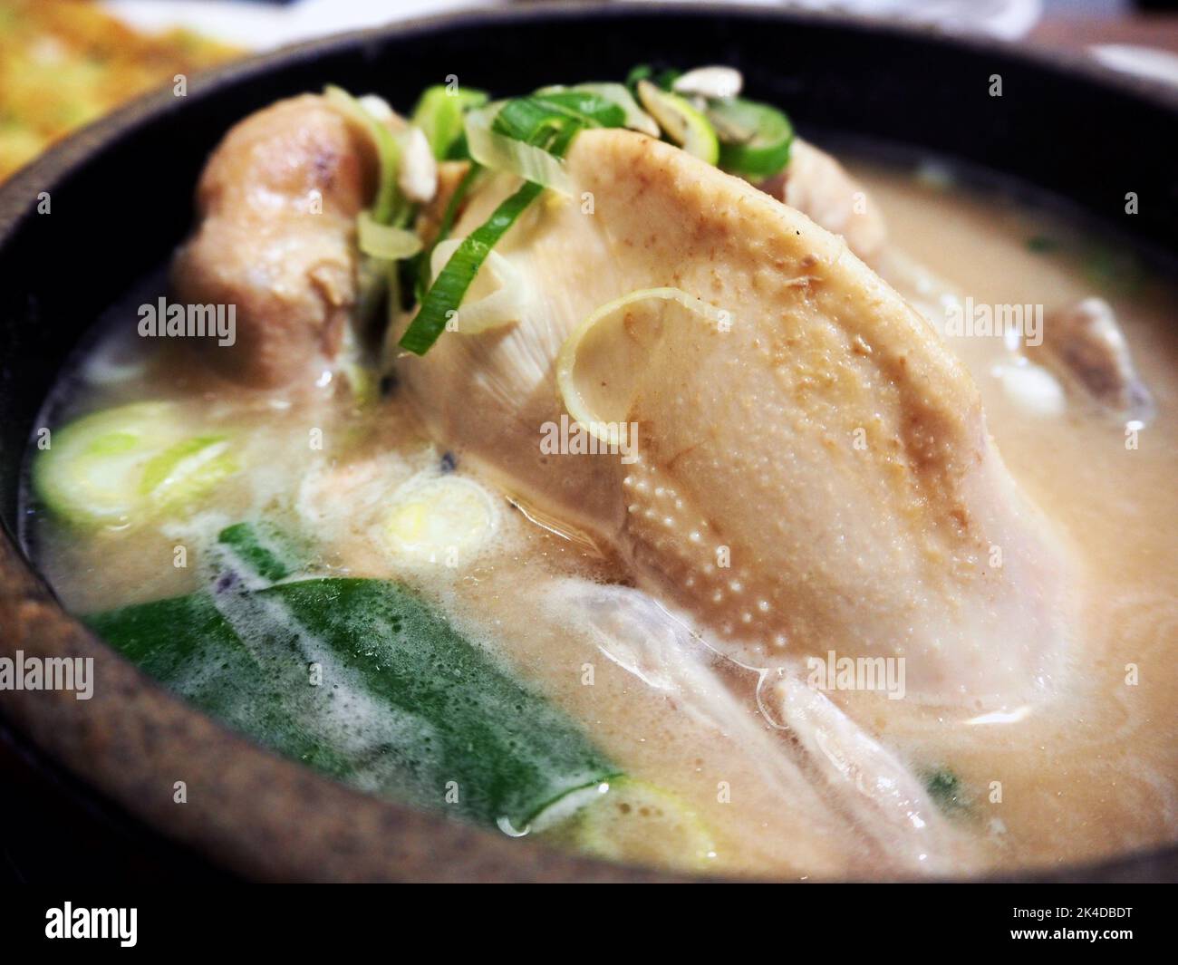Korean ginseng chicken soup (samgyetang) in Seoul, South Korea Stock ...