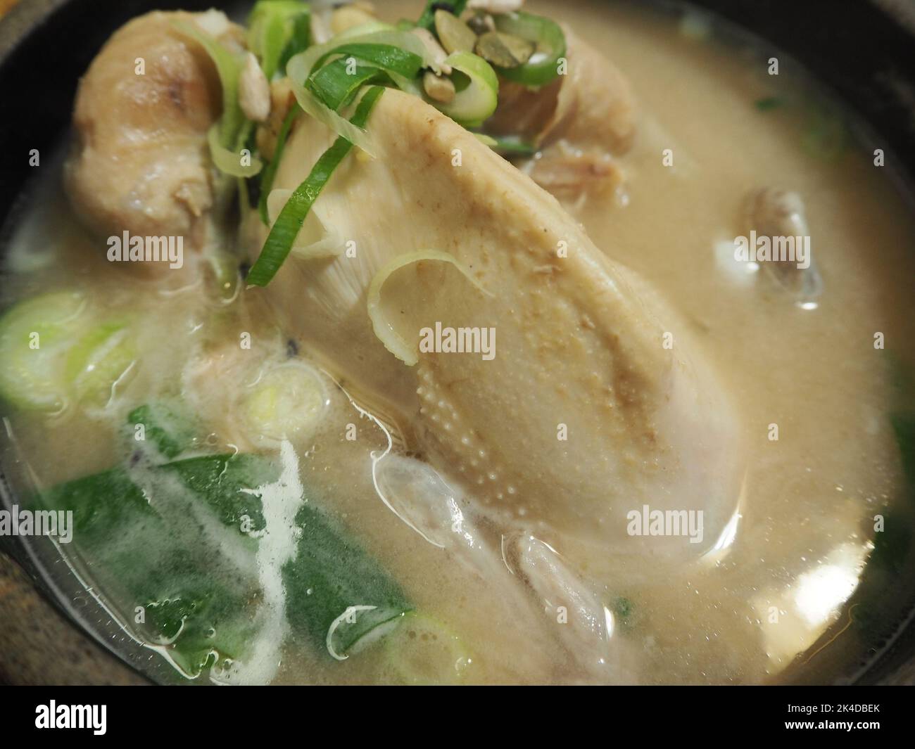 Korean ginseng chicken soup (samgyetang) in Seoul, South Korea Stock ...