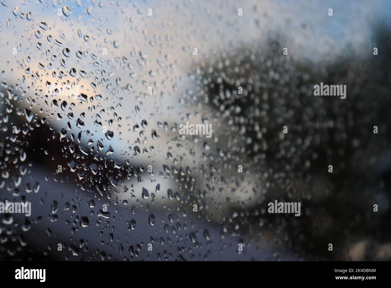 Water droplets on the window Stock Photo - Alamy