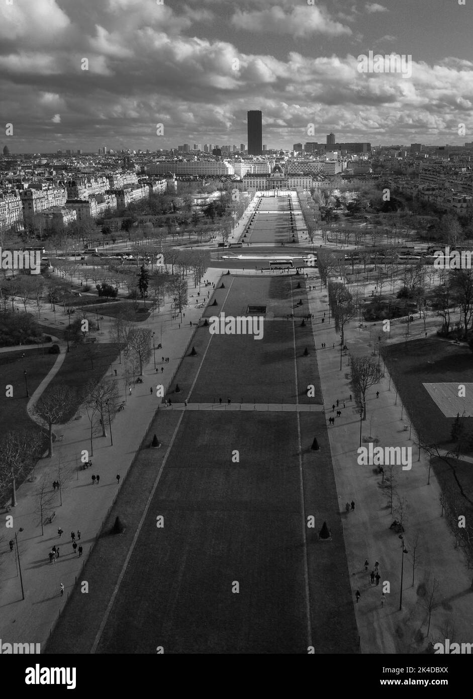 Paris cityscape skyline view Black and White Stock Photos & Images - Alamy