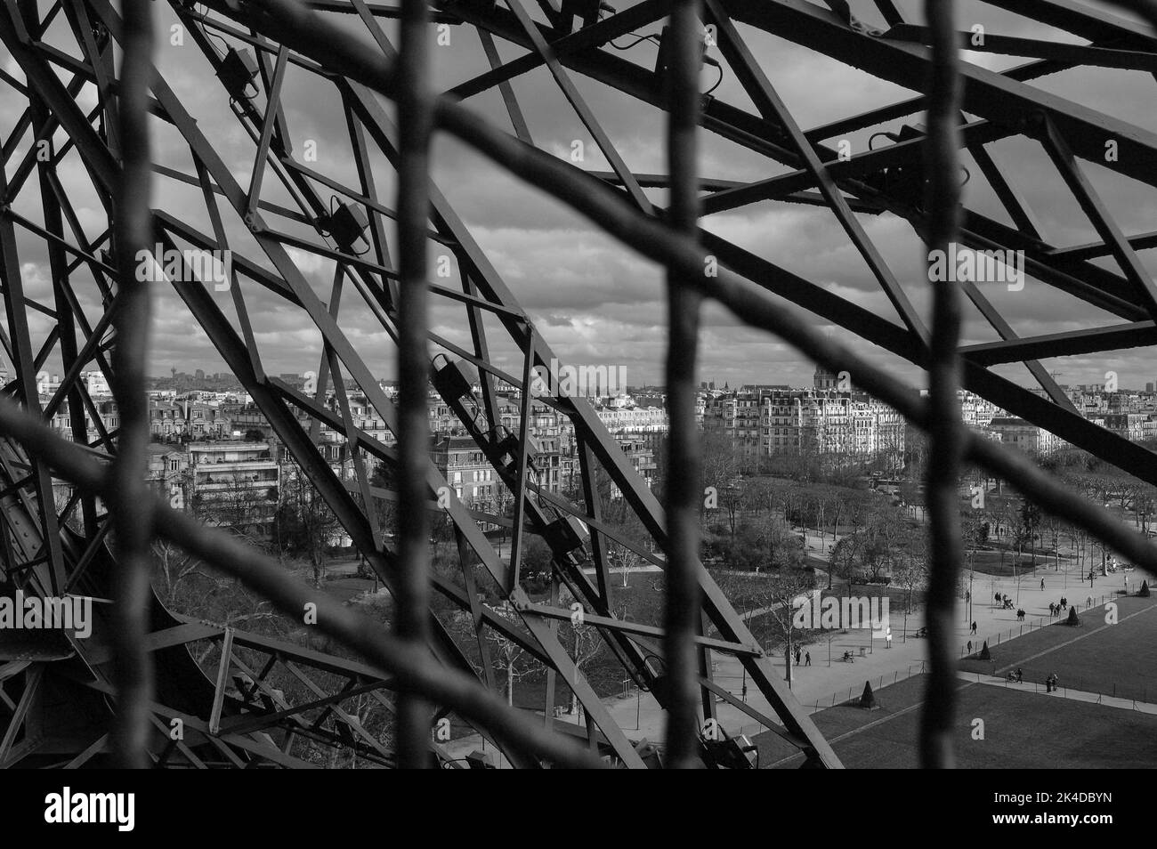 Eiffel tower black Black and White Stock Photos & Images - Alamy