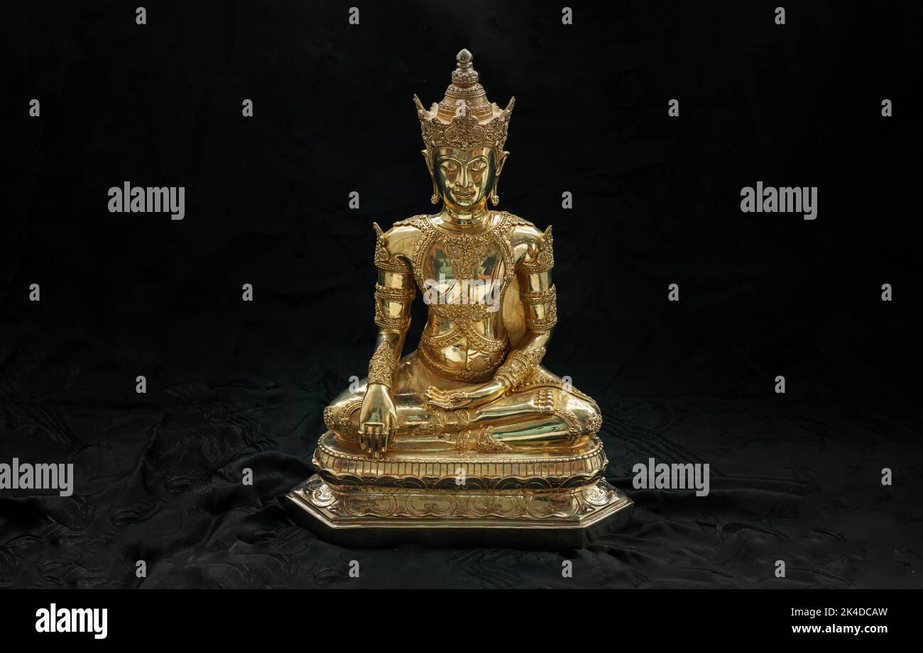 Figurine of Gold Brass Phra Phut Sik Khi Thotsaphon (First Buddha ...