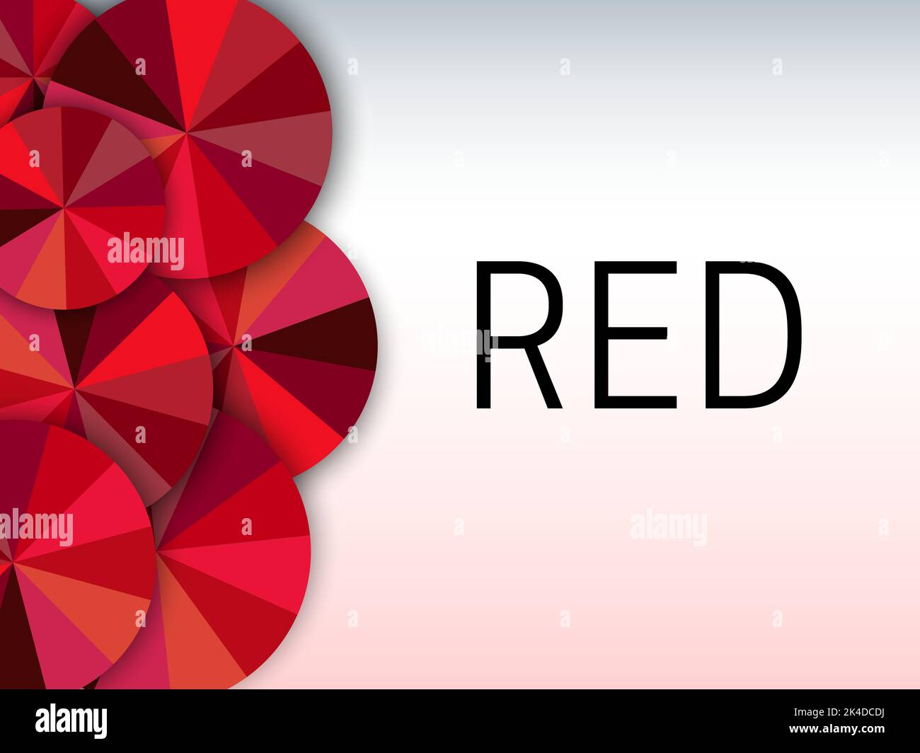 Red Color Background Illustration Banner with Red Shade Color Wheels ...