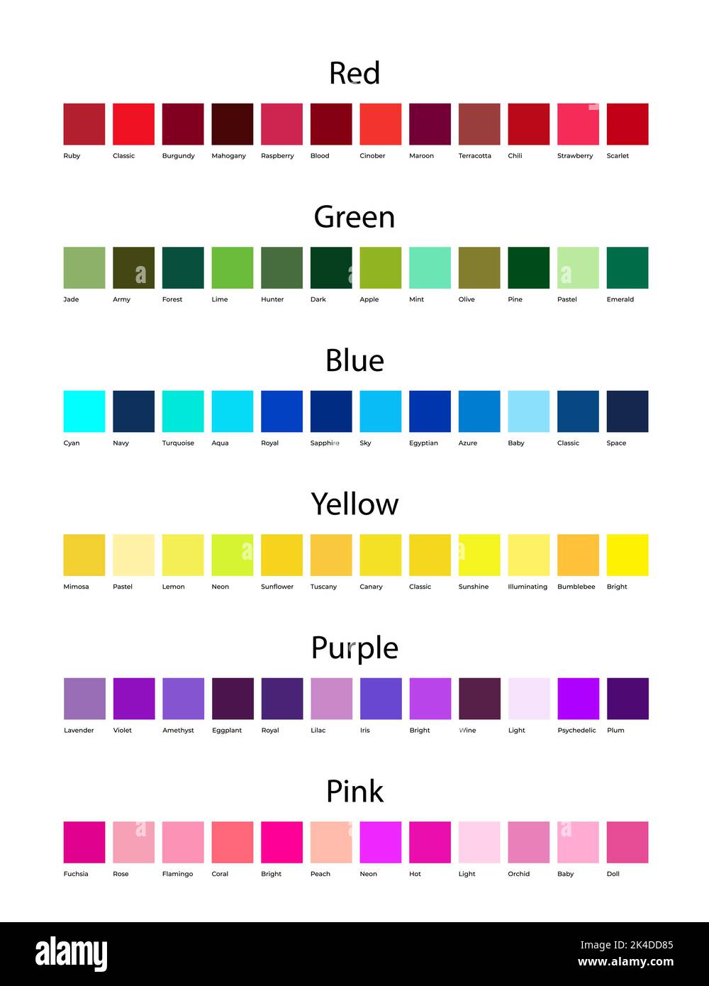 Shades Of Pink Names