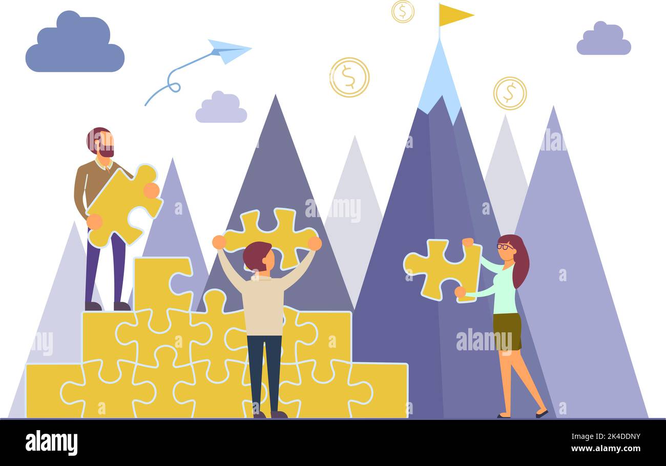 Business teamwork concept vector flat style illustration Stock Vector ... Business teamwork concept vector flat style illustration Stock Vector ...