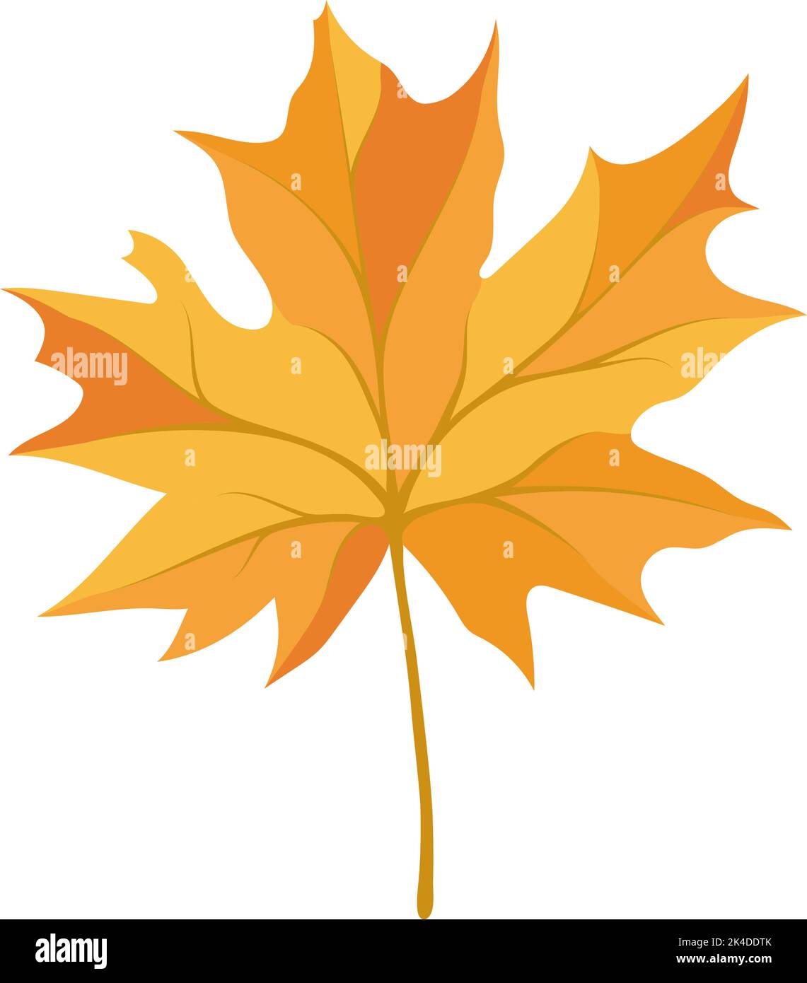 Autumn maple leaf. Leaf fall. Vector illustration Stock Vector Image ...