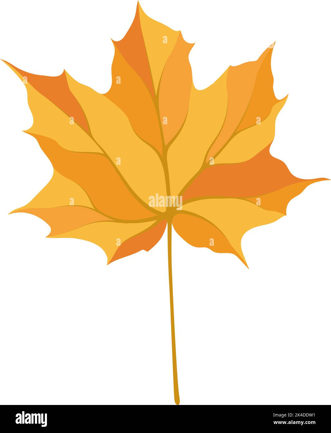 Autumn maple leaf. Leaf fall. Vector illustration Stock Vector Image ...