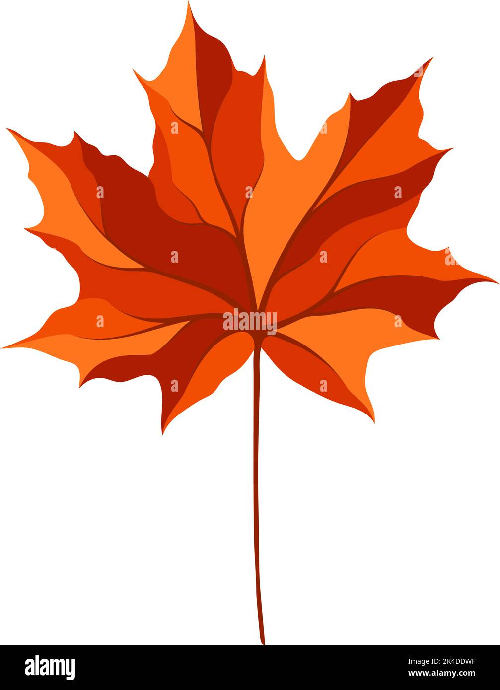 Autumn maple leaf. Leaf fall. Vector illustration Stock Vector Image ...