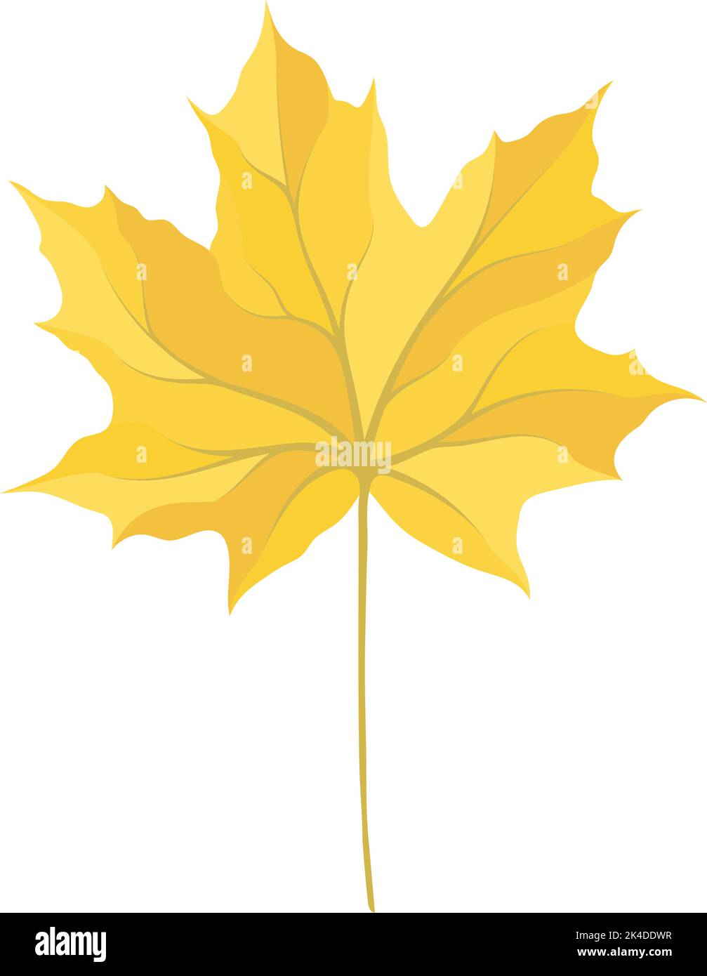 Autumn maple leaf. Leaf fall. Vector illustration Stock Vector Image ...