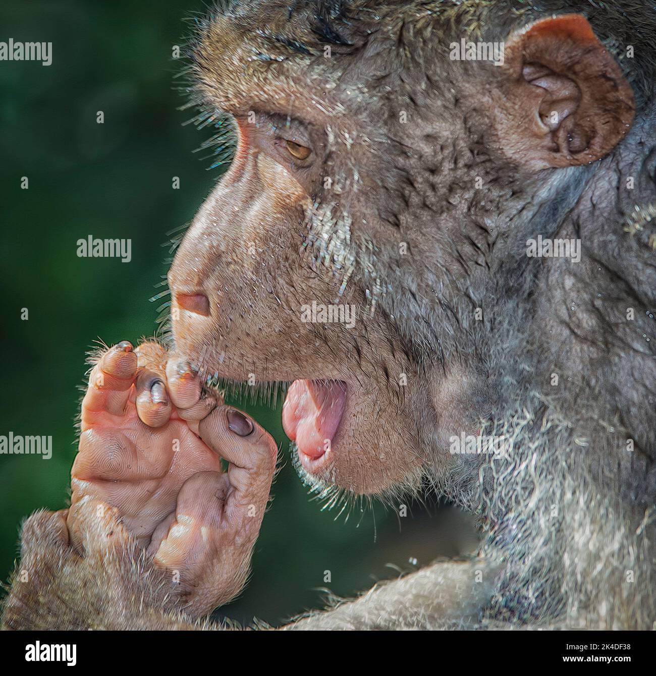 monkey activity the park Stock Photo - Alamy