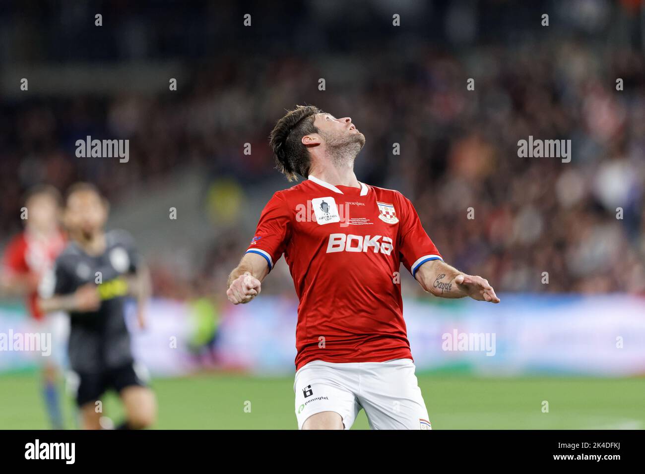 SYDNEY, AUSTRALIA - OCTOBER 1: Christopher Payne of Sydney United ...