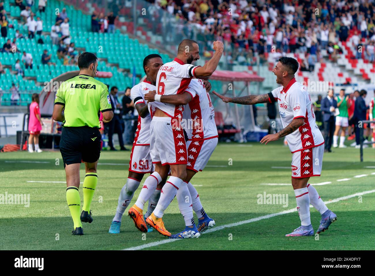 San Nicola stadium, Bari, Italy, October 01, 2022, Waild Cheddira (SSC ...